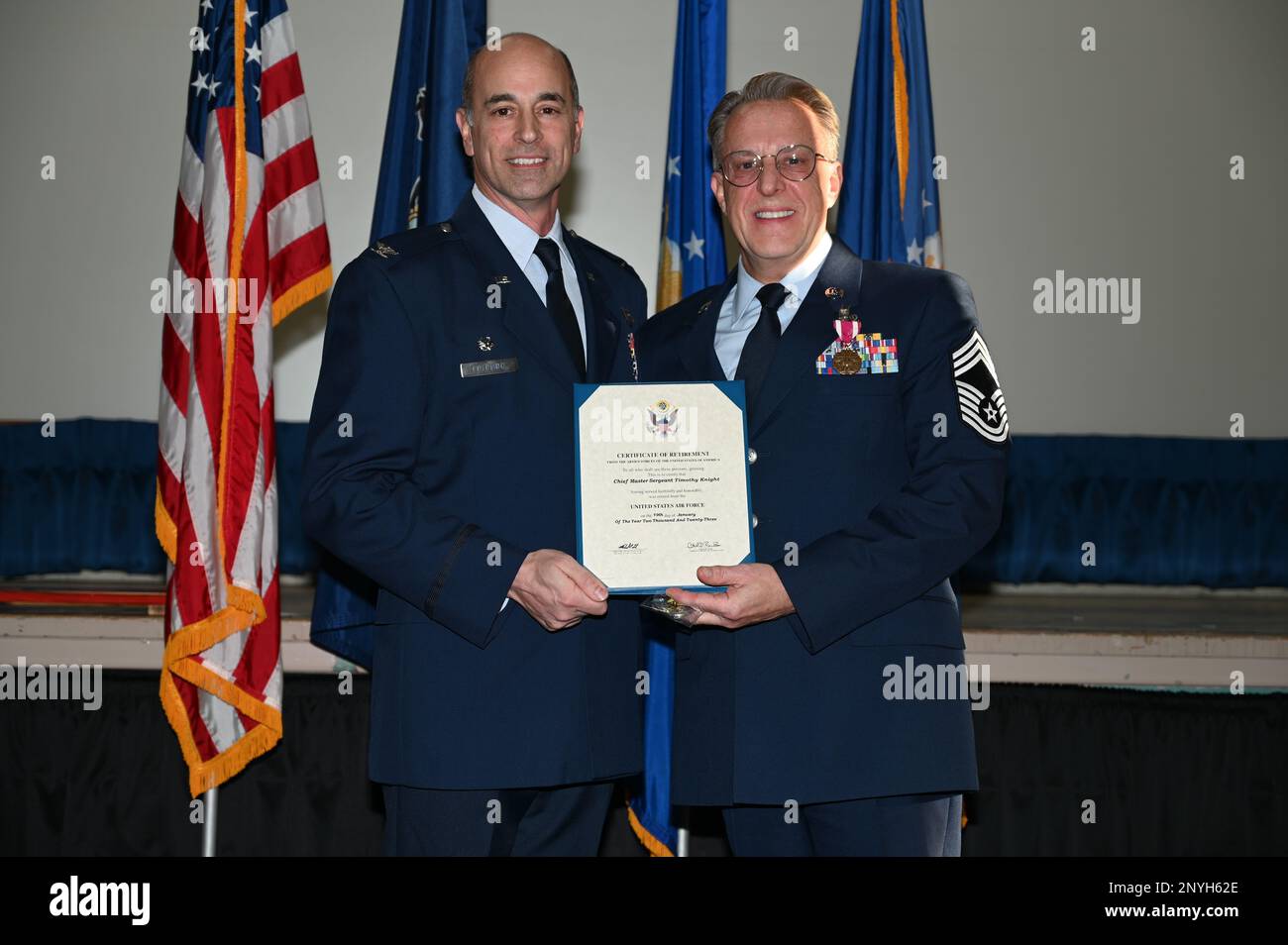 U.S. Air Force Col. Adam Colombo, 111th Medical Group commander, and ...