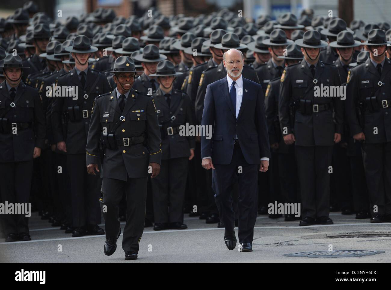 Pennsylvania State Police Commissioner Tyree Blocker, from left, and ...
