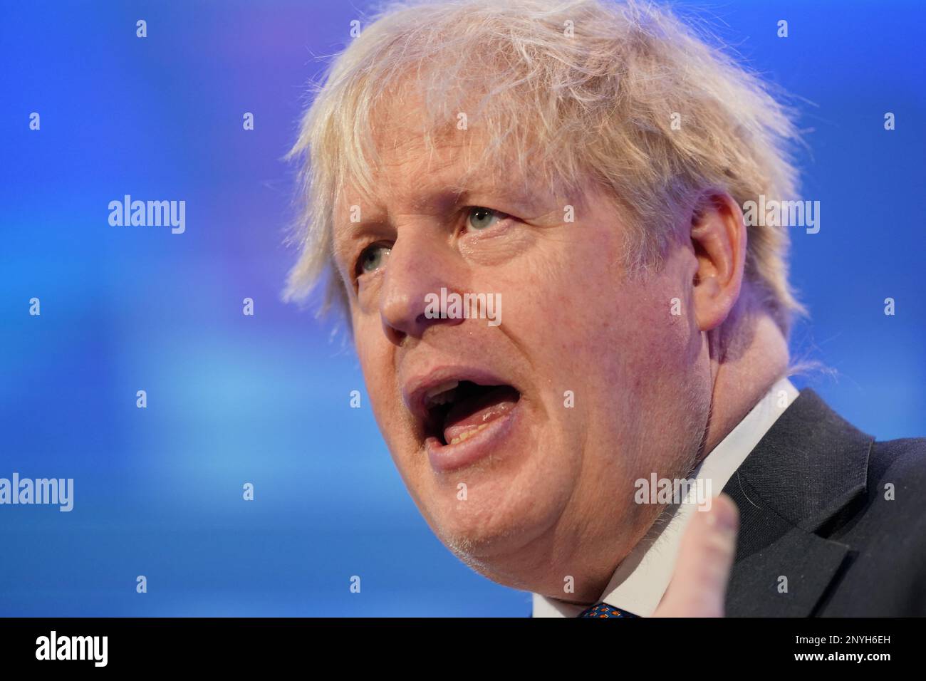 Former prime minister Boris Johnson speaks during the Global Soft Power ...