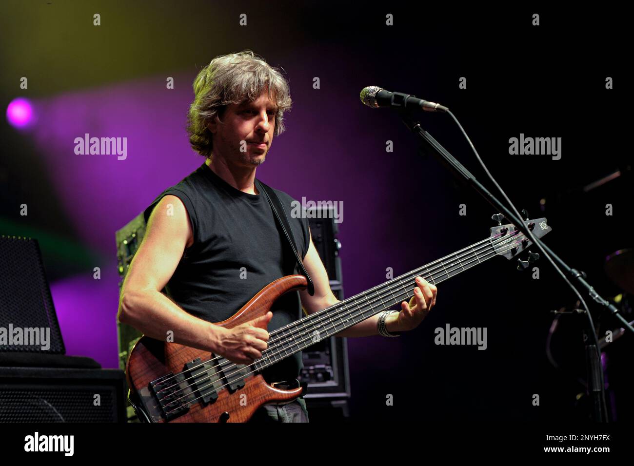Mike Gordon of Phish performs during the Summer 2011 Tour at Riverbend ...