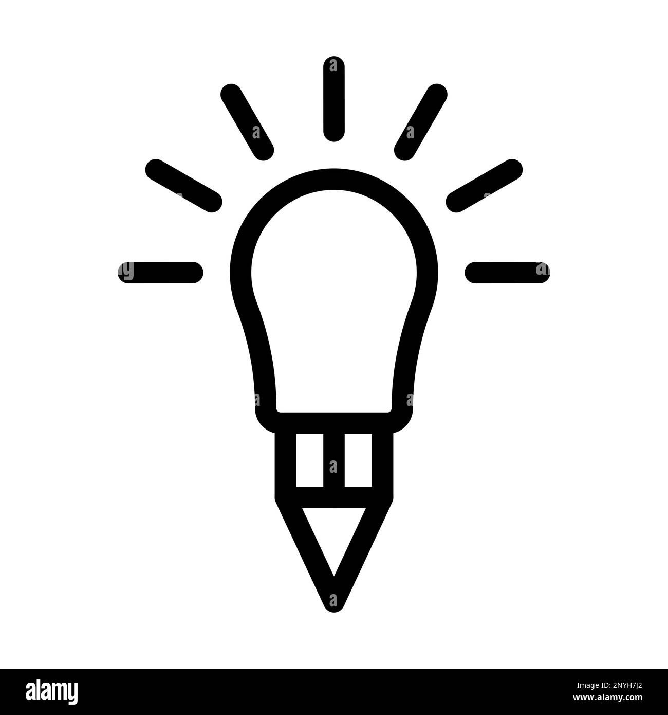 Creative Thick Line Icon Stock Photo - Alamy