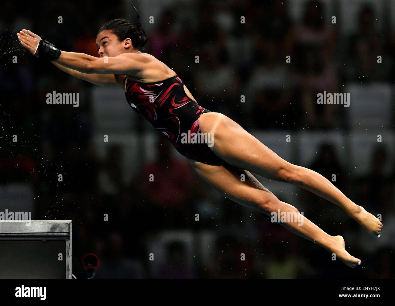 Meaghan Benfeito of Canada competes in women's diving 10m platform ...