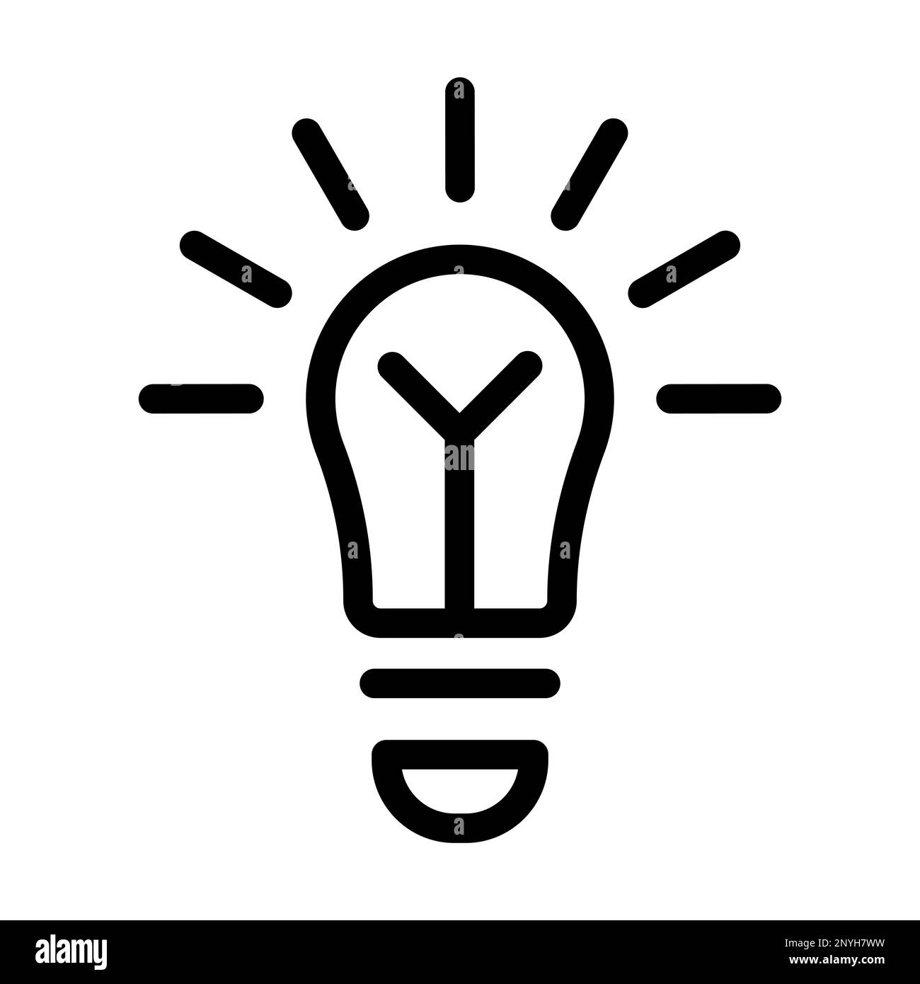 Inspiration line icons collection Black and White Stock Photos & Images ...