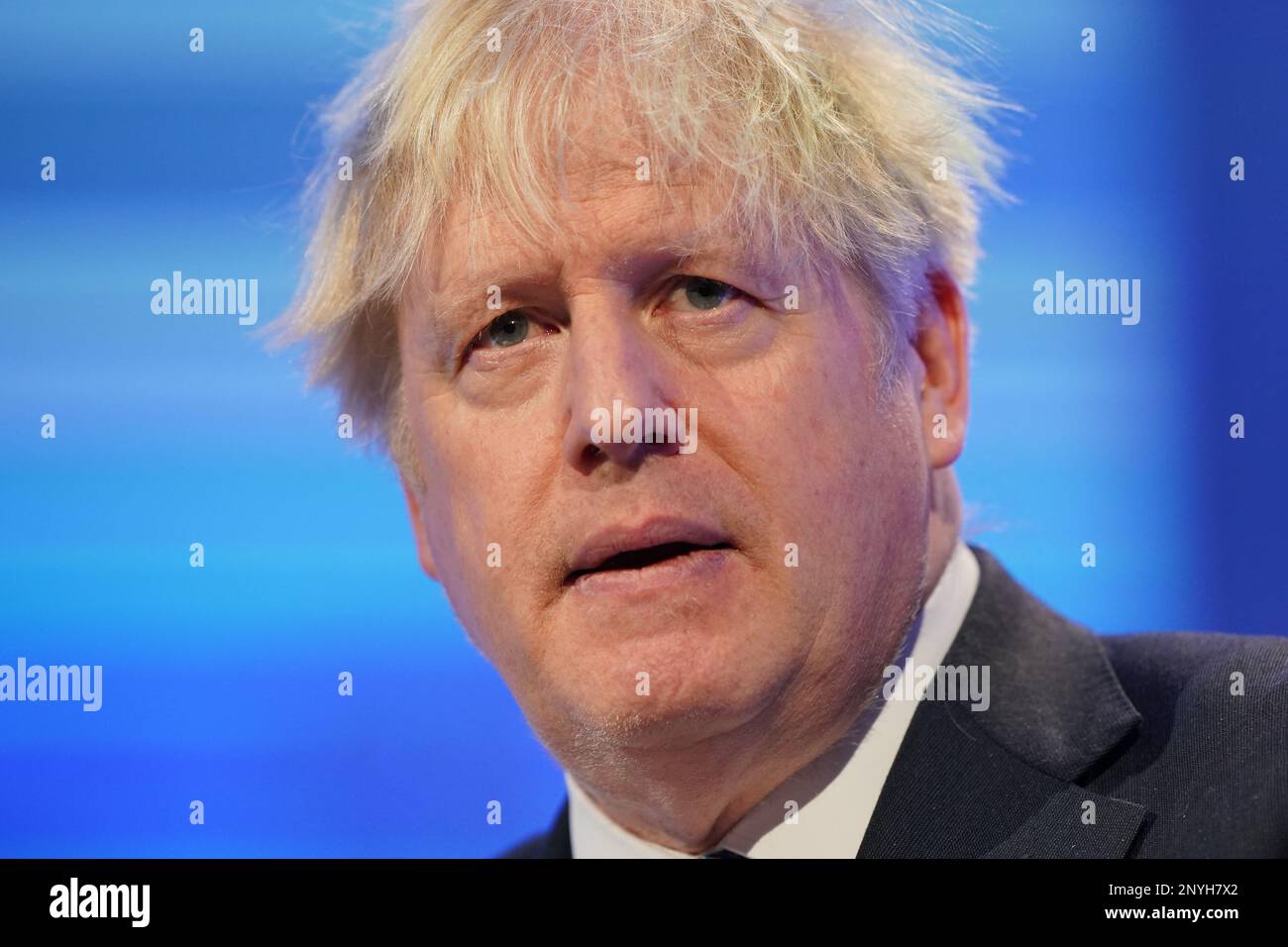 Former prime minister Boris Johnson speaks during the Global Soft Power ...