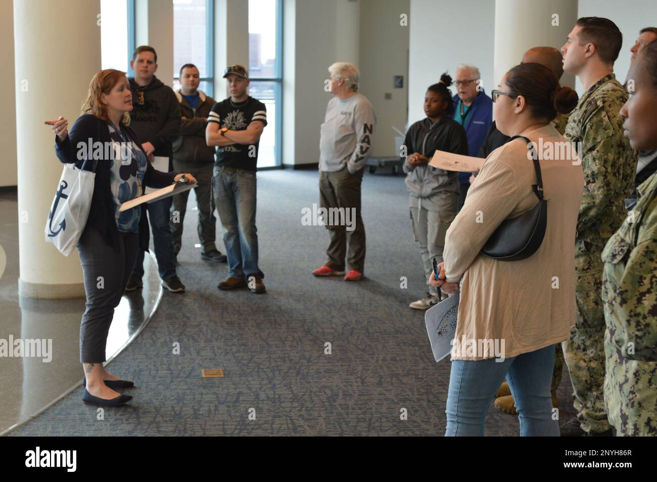 Laura Orr, Director of Education at the Hampton Roads Naval Museum ...
