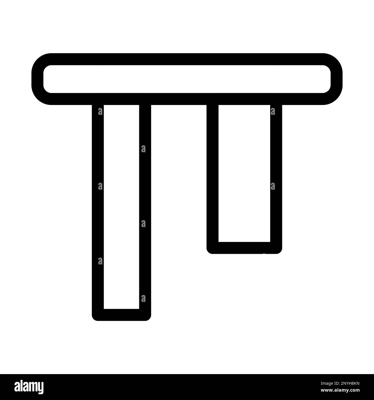Vertical Align Top Thick Line Icon Stock Photo - Alamy Vertical Align Top Thick Line Icon Stock Photo - Alamy