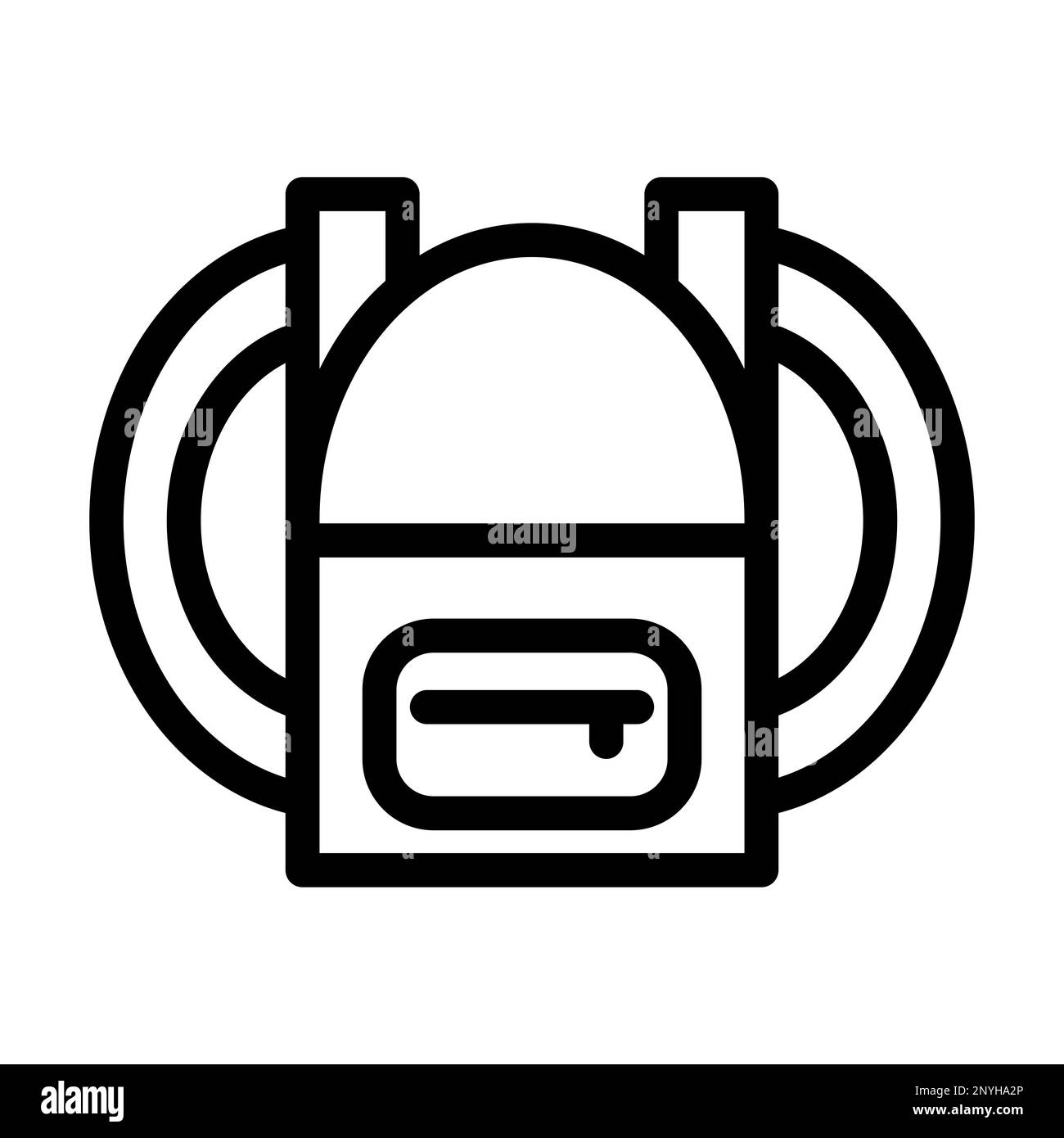 Military backpack icon outline Cut Out Stock Images & Pictures - Alamy