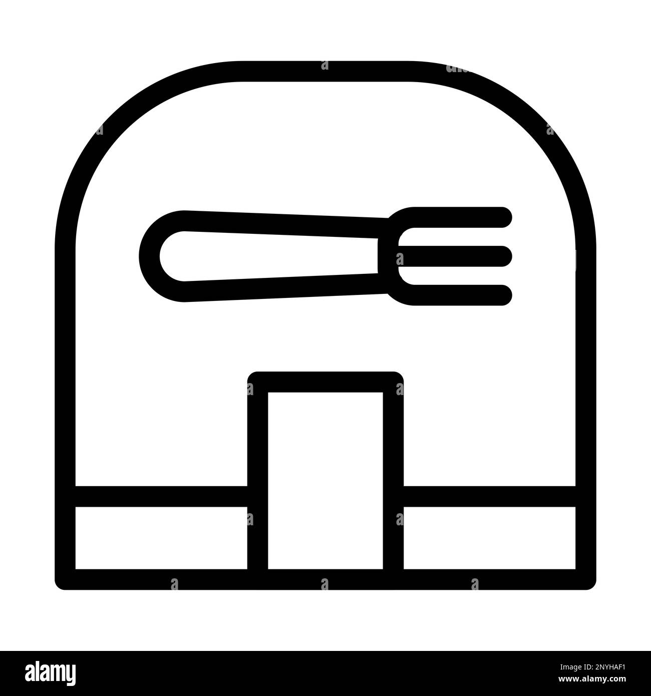 Canteen line icon outline Cut Out Stock Images & Pictures - Alamy