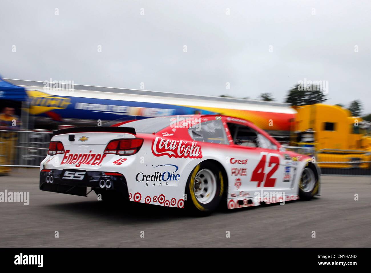 Kyle Larson, Chip Ganassi Racing, Target Chevrolet SS during practice ...
