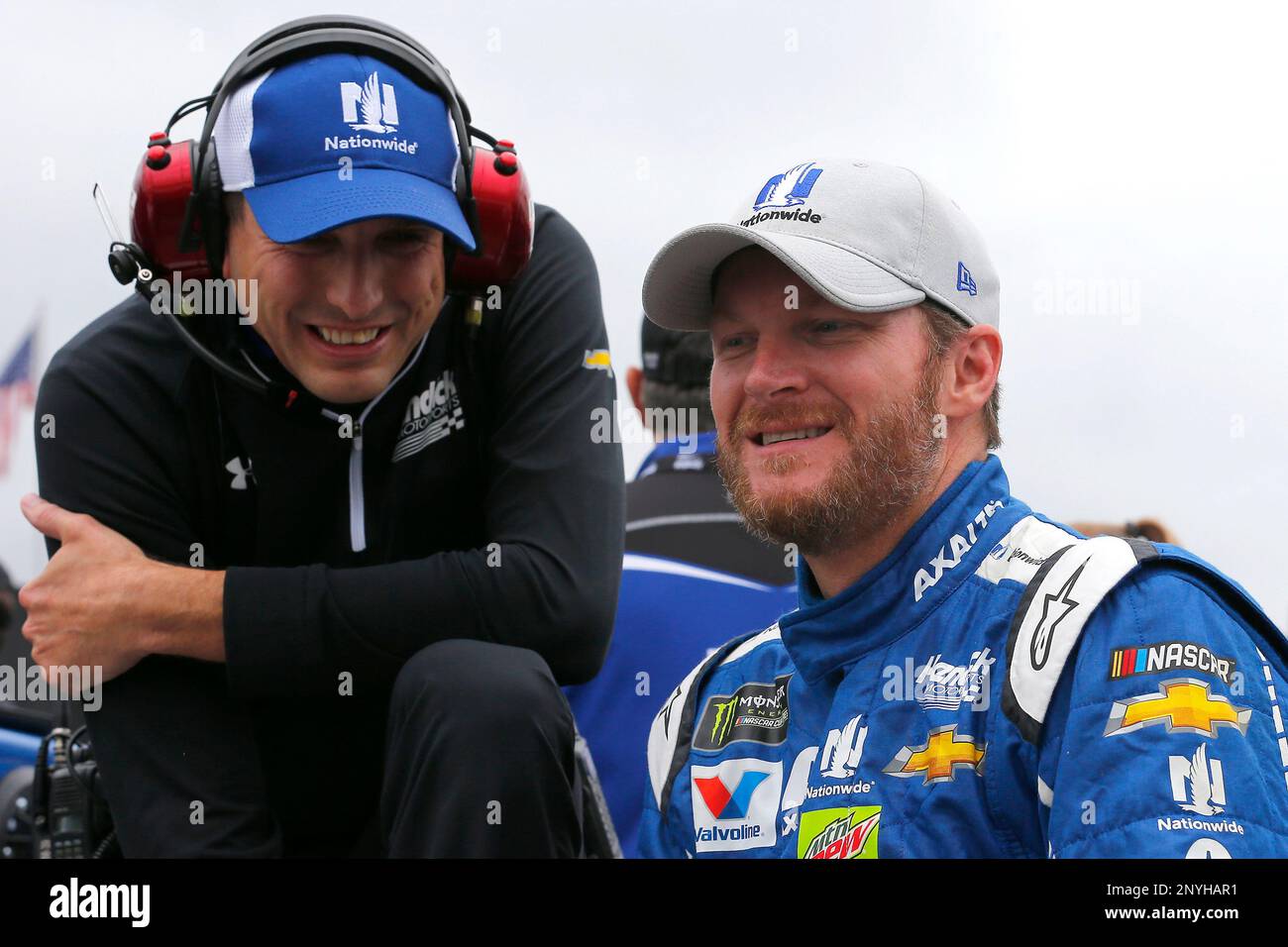 Crew chief Greg Ives and Dale Earnhardt Jr, Hendrick Motorsports ...