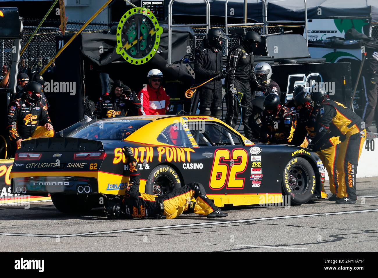 Brendan Gaughan, South Point Hotel & Casino Chevrolet Camaro makes a ...