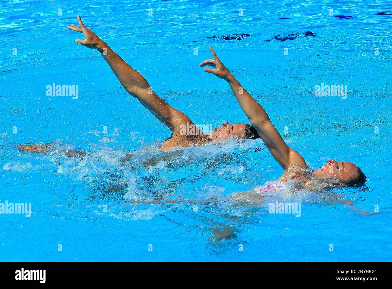 Winners Manila Flamini and Giorgio Misini of Italy perform in the ...