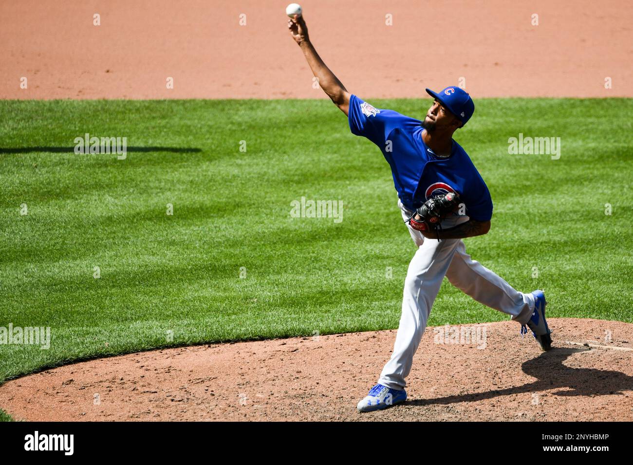 BALTIMORE, MD - JULY 16: Chicago Cubs relief pitcher Carl Edwards Jr ...