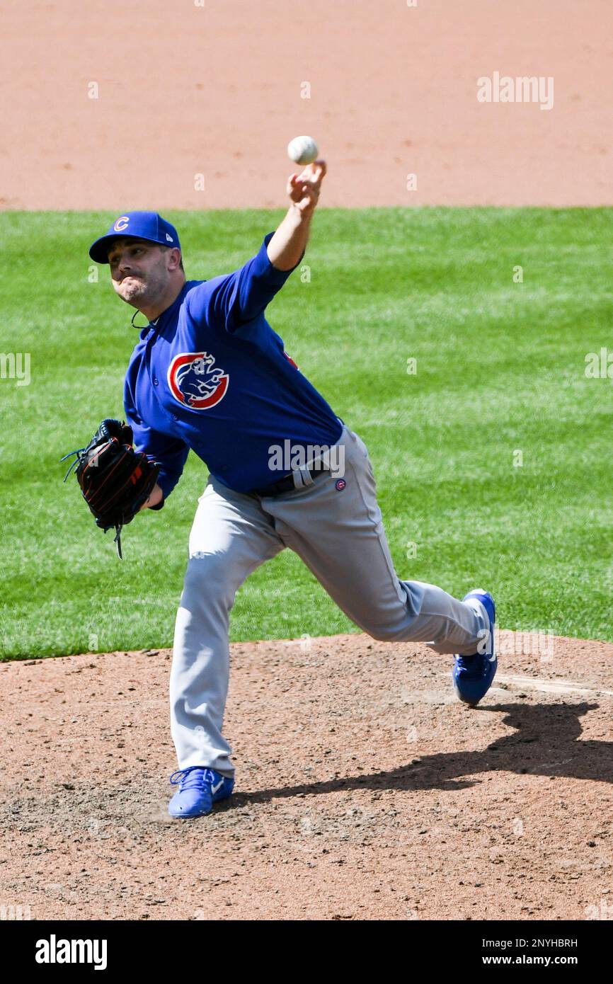 BALTIMORE, MD - JULY 16: Chicago Cubs relief pitcher Brian Duensing (32 ...