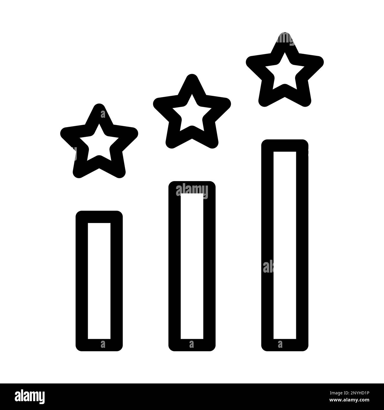 Star rating icons set Black and White Stock Photos & Images - Alamy