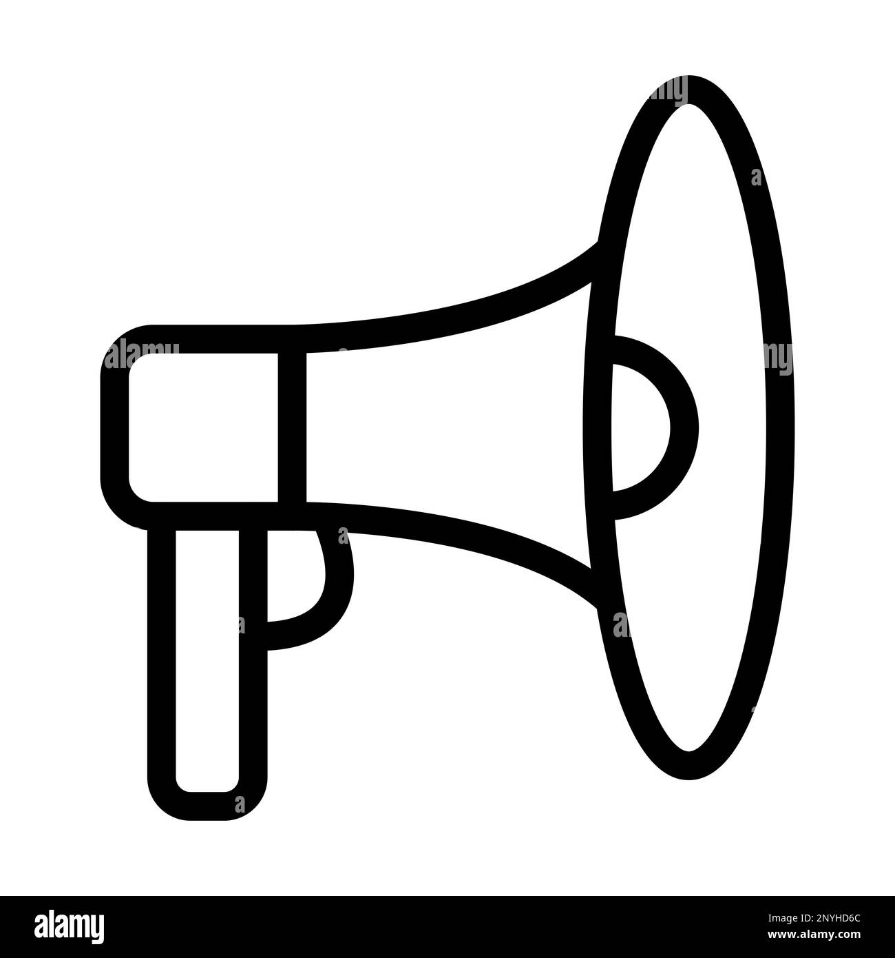 Marketing Thick Line Icon Stock Photo - Alamy