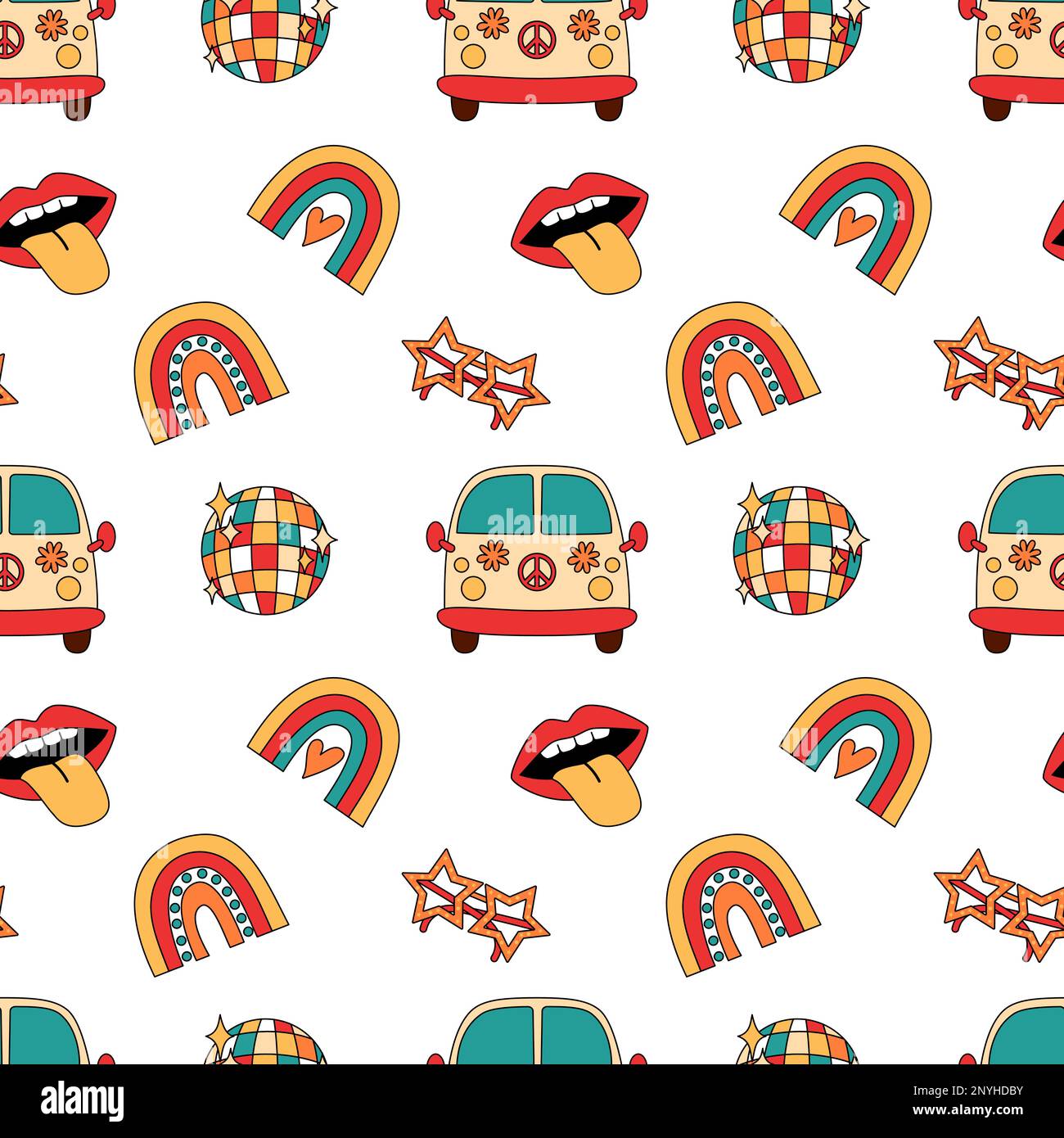 Groovy pattern hi-res stock photography and images - Alamy