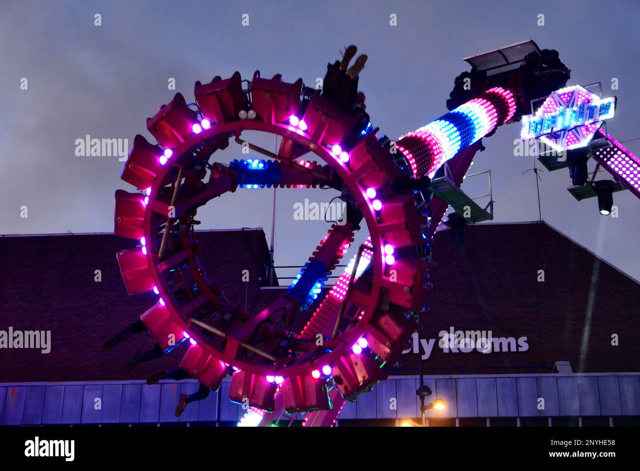 Derby City fair in the market place February 2023 Stock Photo - Alamy