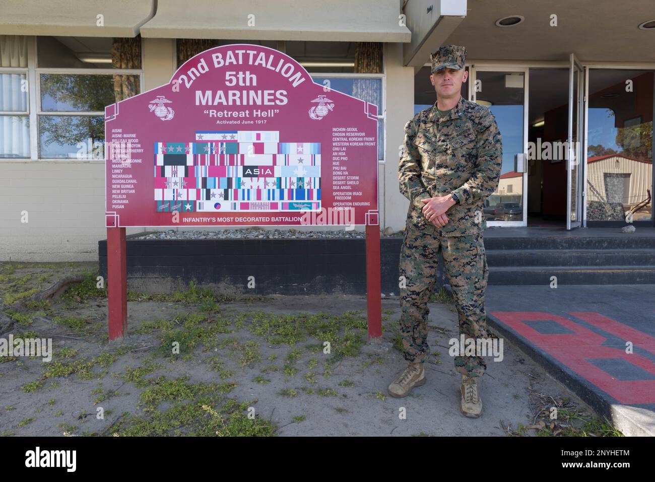 U.S. Marine Lt. Col. Clinton K. Hall, the commanding officer of 2nd ...