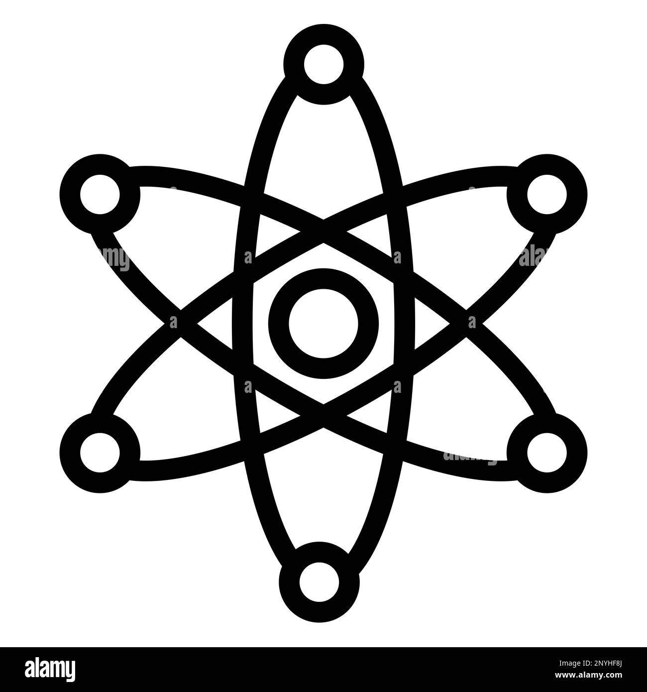 Test tube atom icon hi-res stock photography and images - Alamy