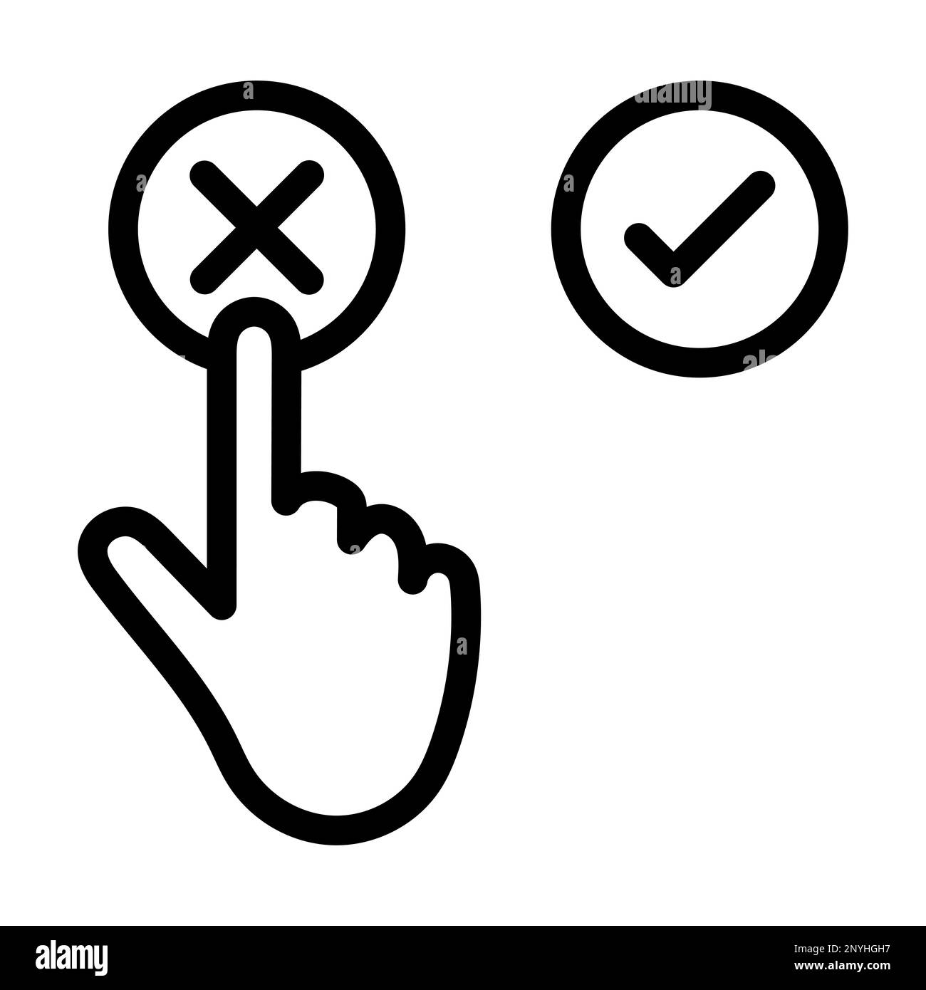 Vote elections line vector Cut Out Stock Images & Pictures - Alamy