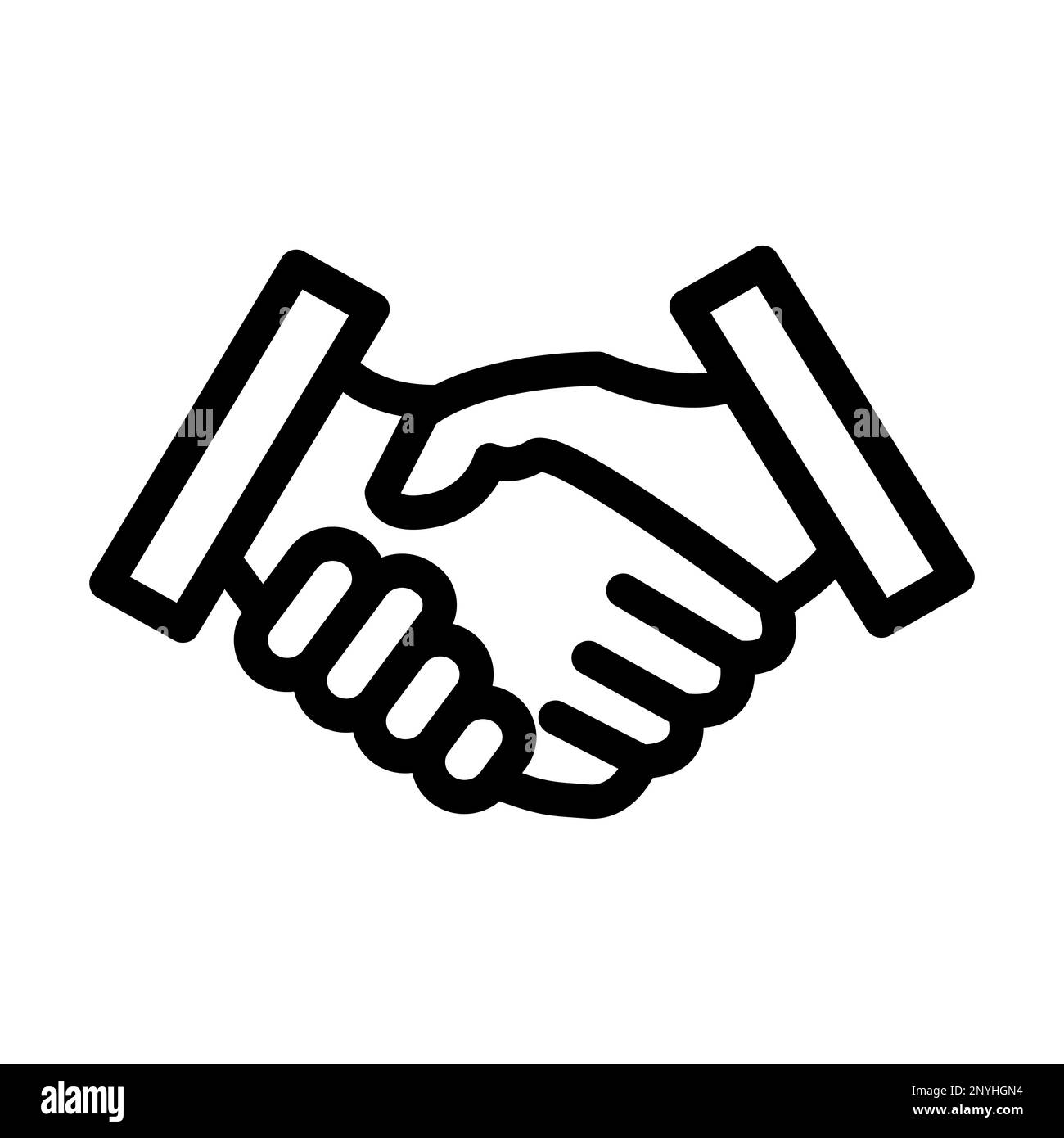 Icon partners agreement Black and White Stock Photos & Images - Alamy