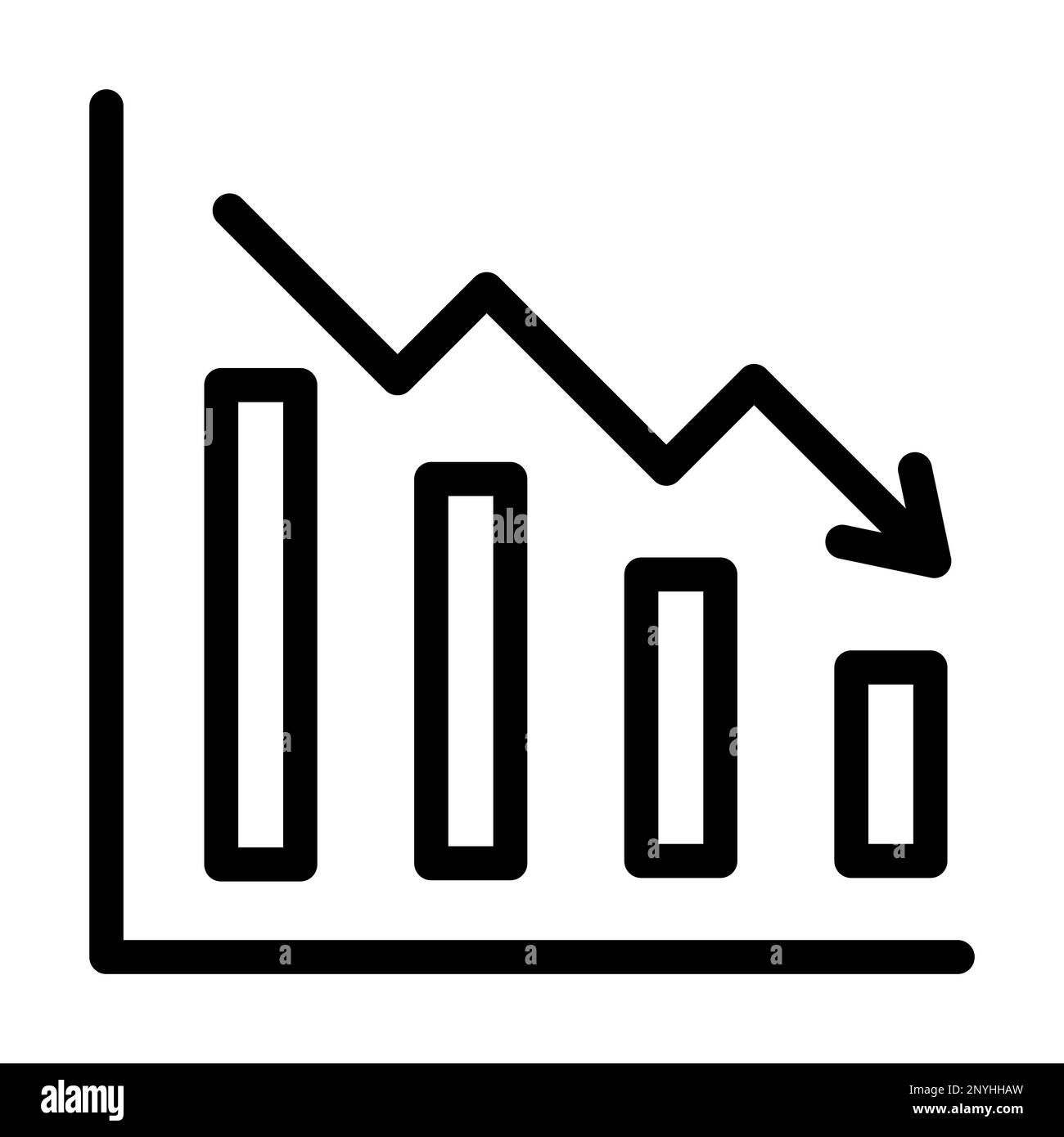 Crash Thick Line Icon Stock Photo - Alamy