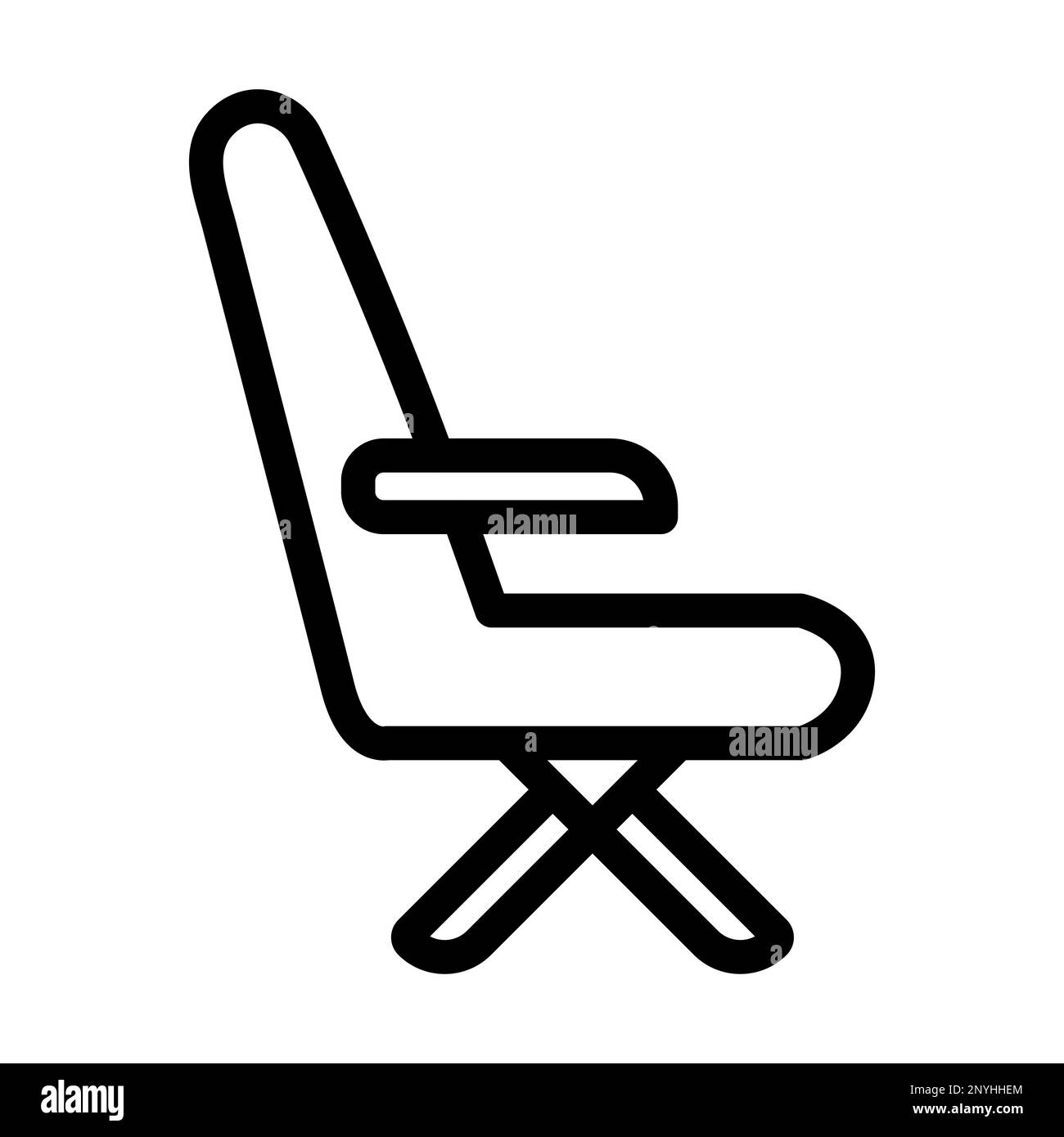 Chair Thick Line Icon Stock Photo - Alamy