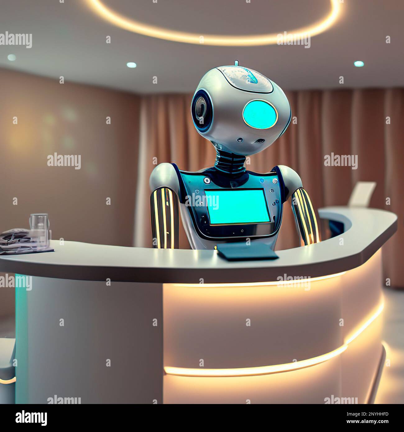 Hotel receptionist desk hi-res stock photography and images - Alamy