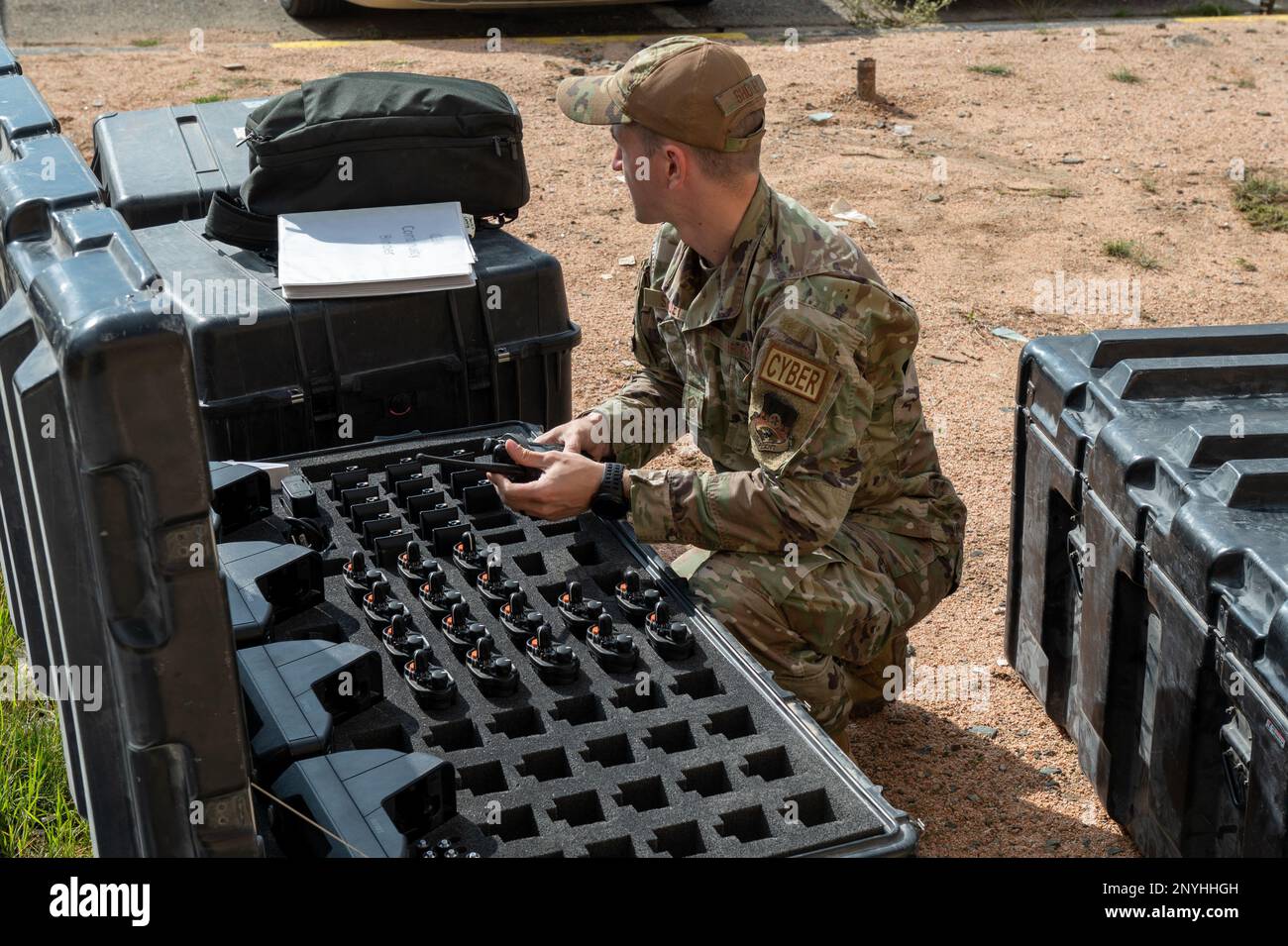 U.S. Air Force Master Sgt. Tyler Shouey, with the 378th Expeditionary ...