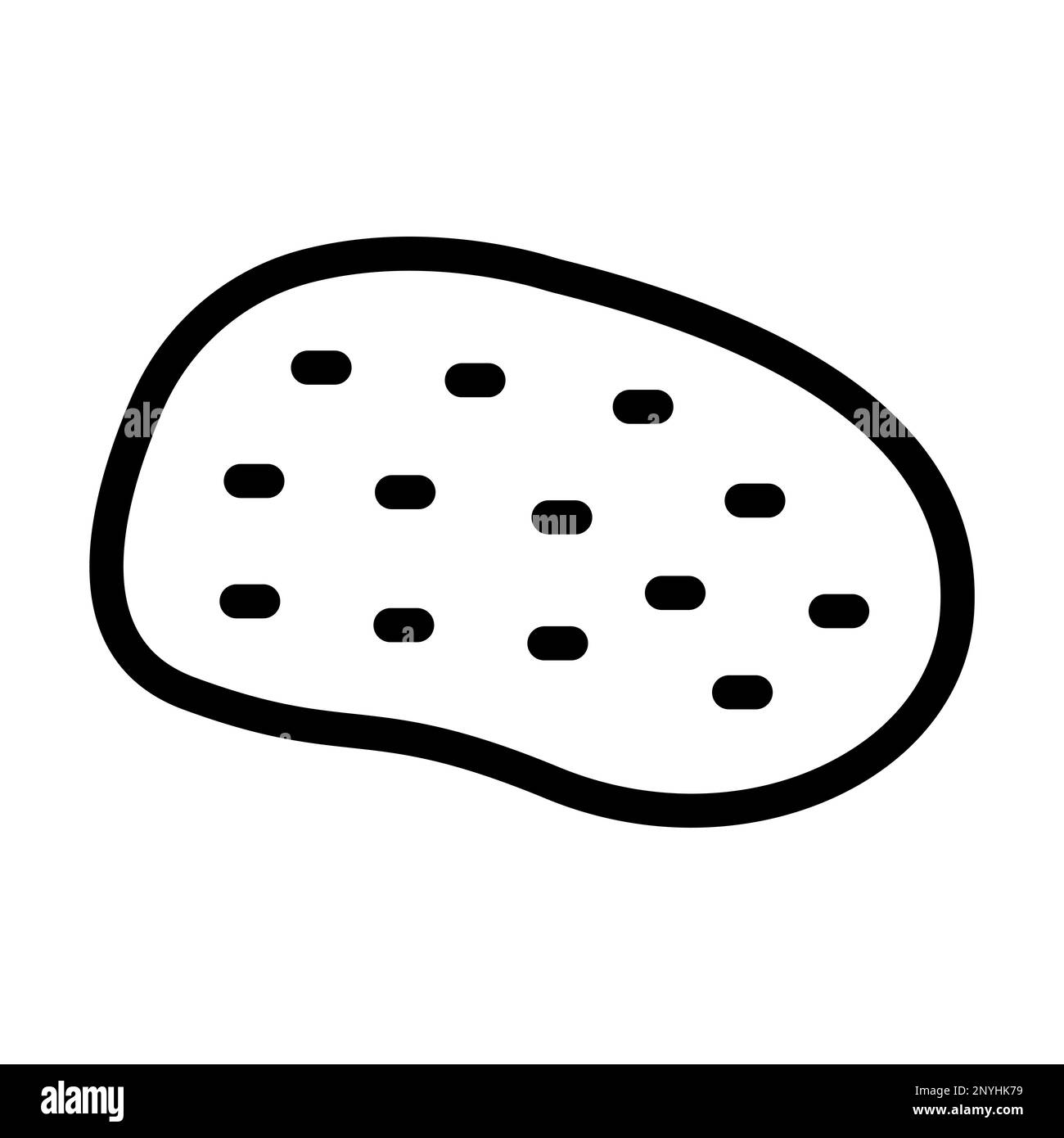 potato Thick Line Icon Stock Photo - Alamy