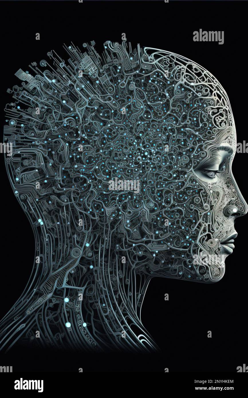 creative mind illustration Stock Photo - Alamy