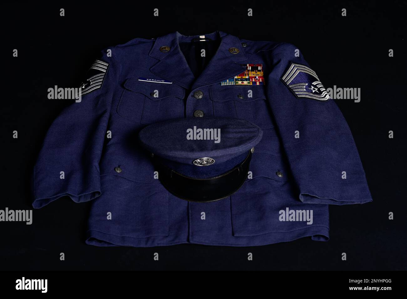 The service uniform belonging to the late Chief Master Sgt. (Ret) Paul ...