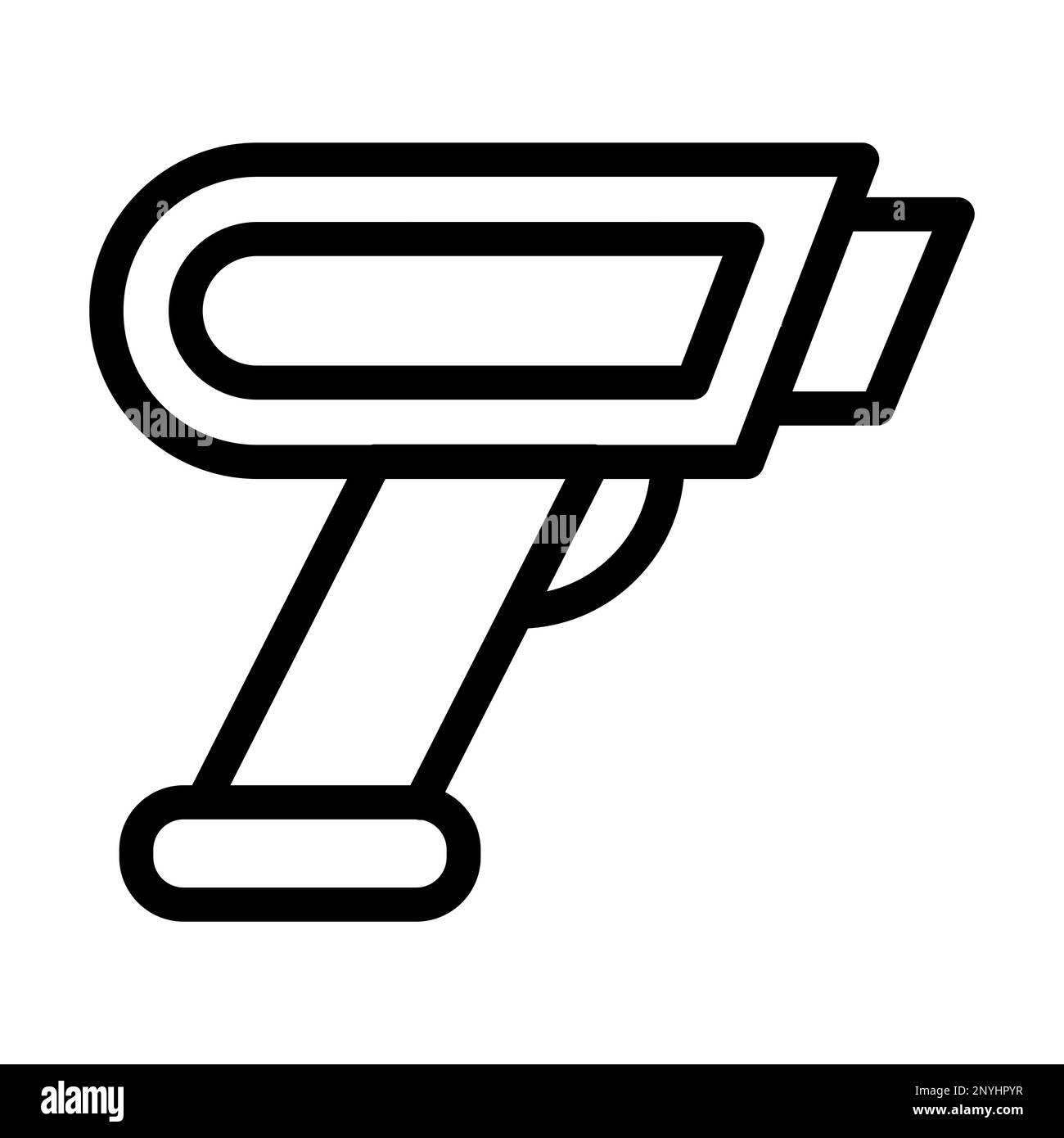 Barcode Scanner Thick Line Icon Stock Photo - Alamy