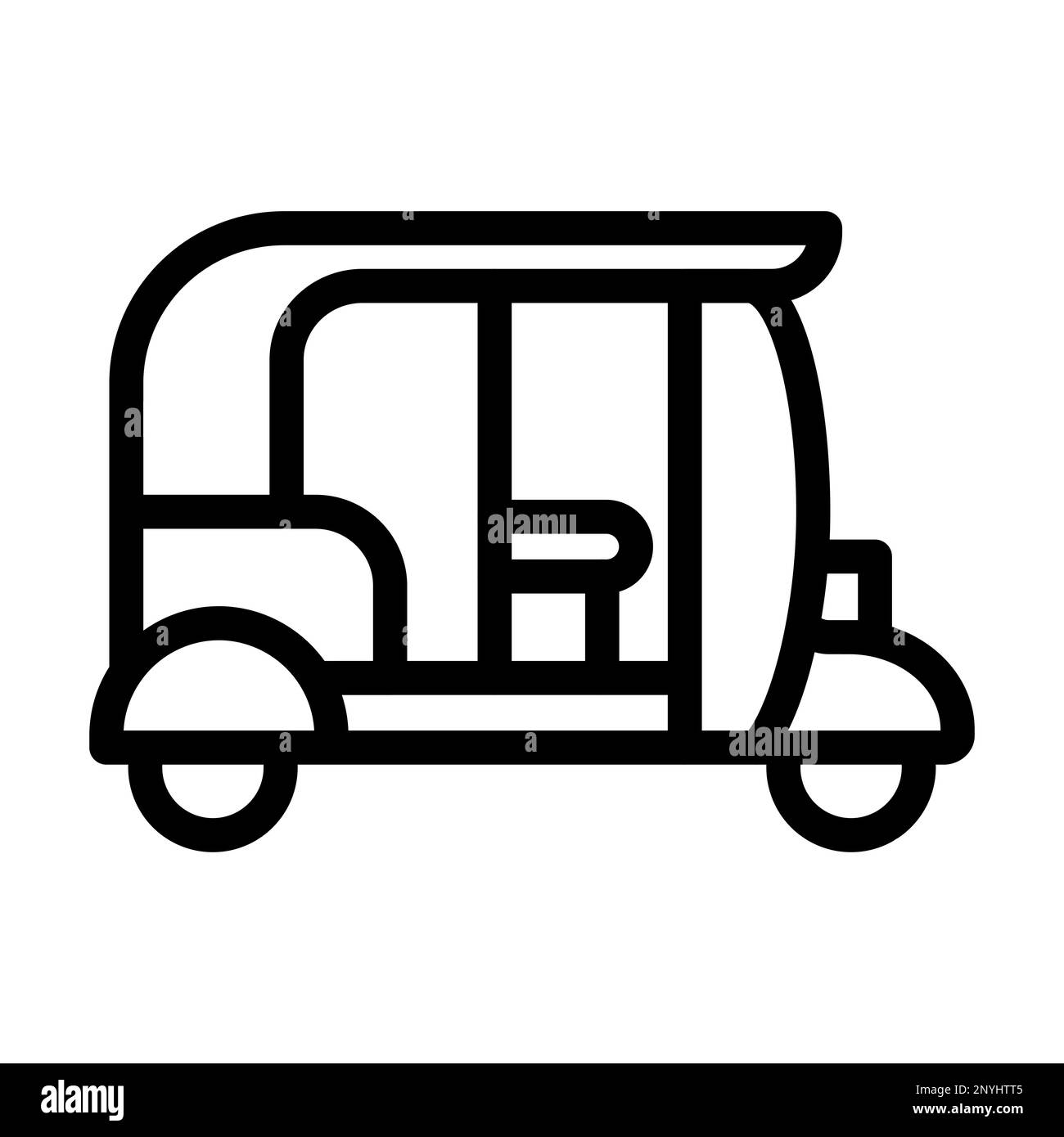 Pedicab Clipart Black And White Car