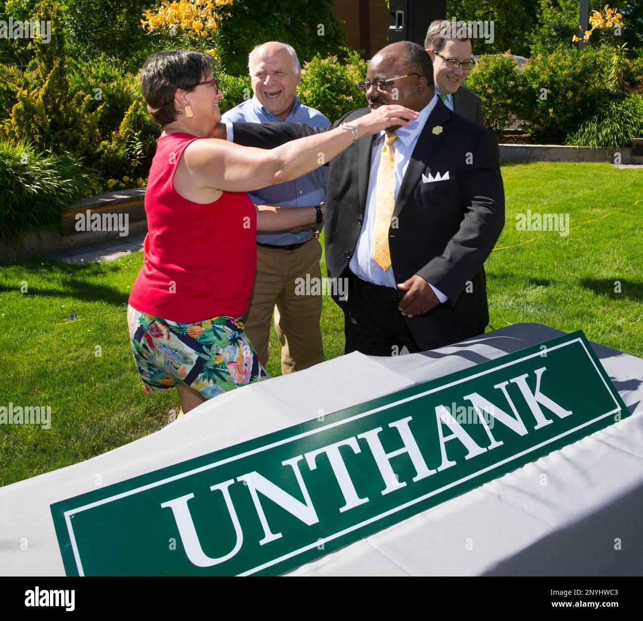 In this Tuesday, July 11, 2017 photo, DeNorval Unthank Jr.'s daughter ...