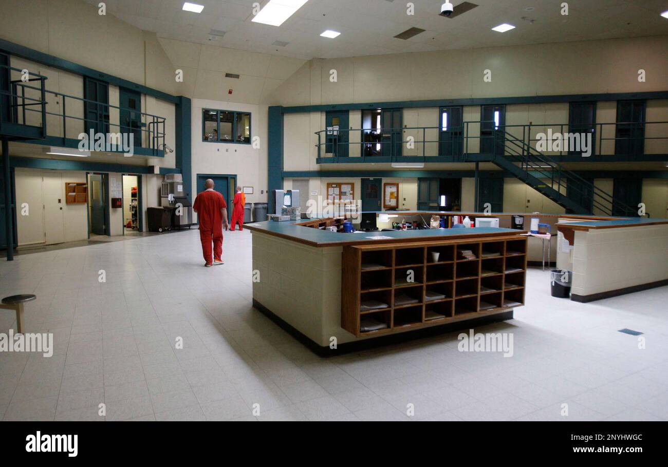 The inside of one of the long-term segregation unit at the El Dorado ...