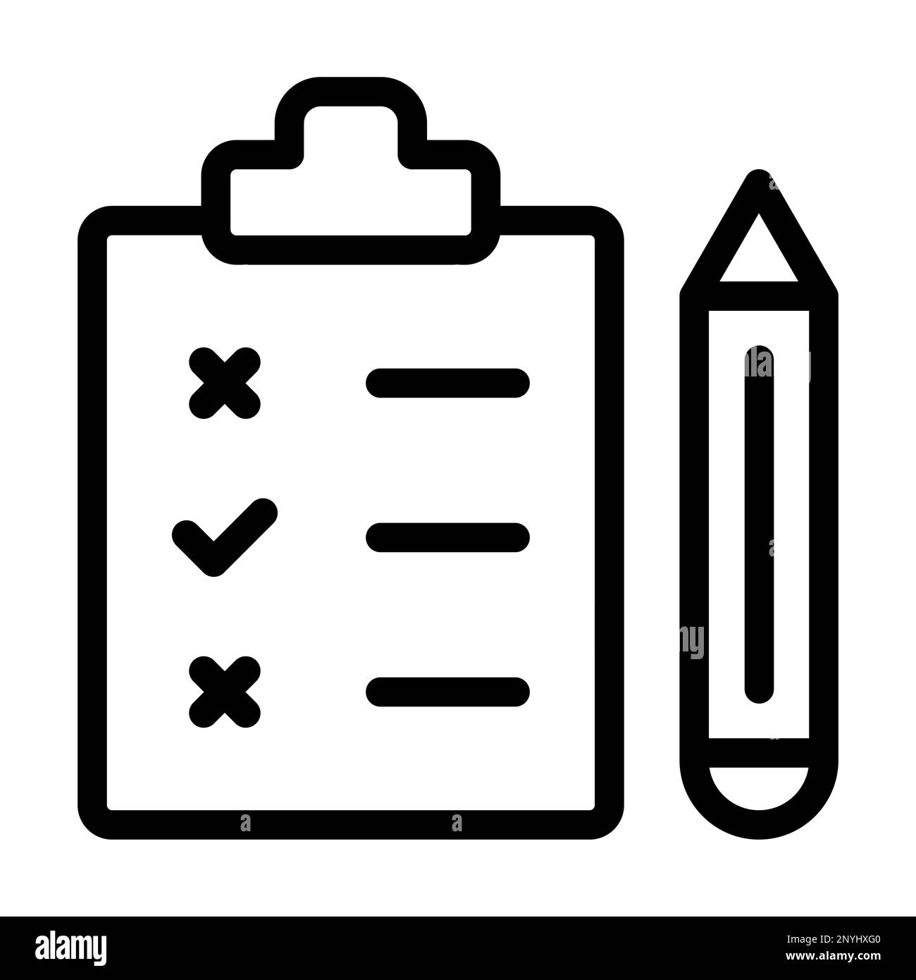 Line art icon test Black and White Stock Photos & Images - Alamy