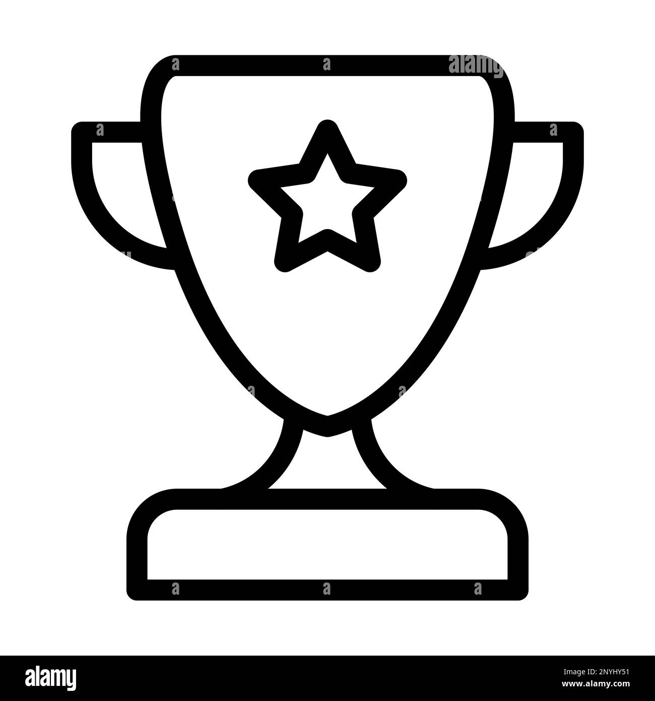 Trophy line vector icons Black and White Stock Photos & Images - Alamy