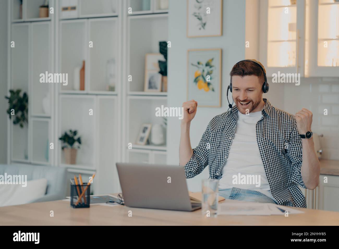 Man rejoicing hi-res stock photography and images - Alamy