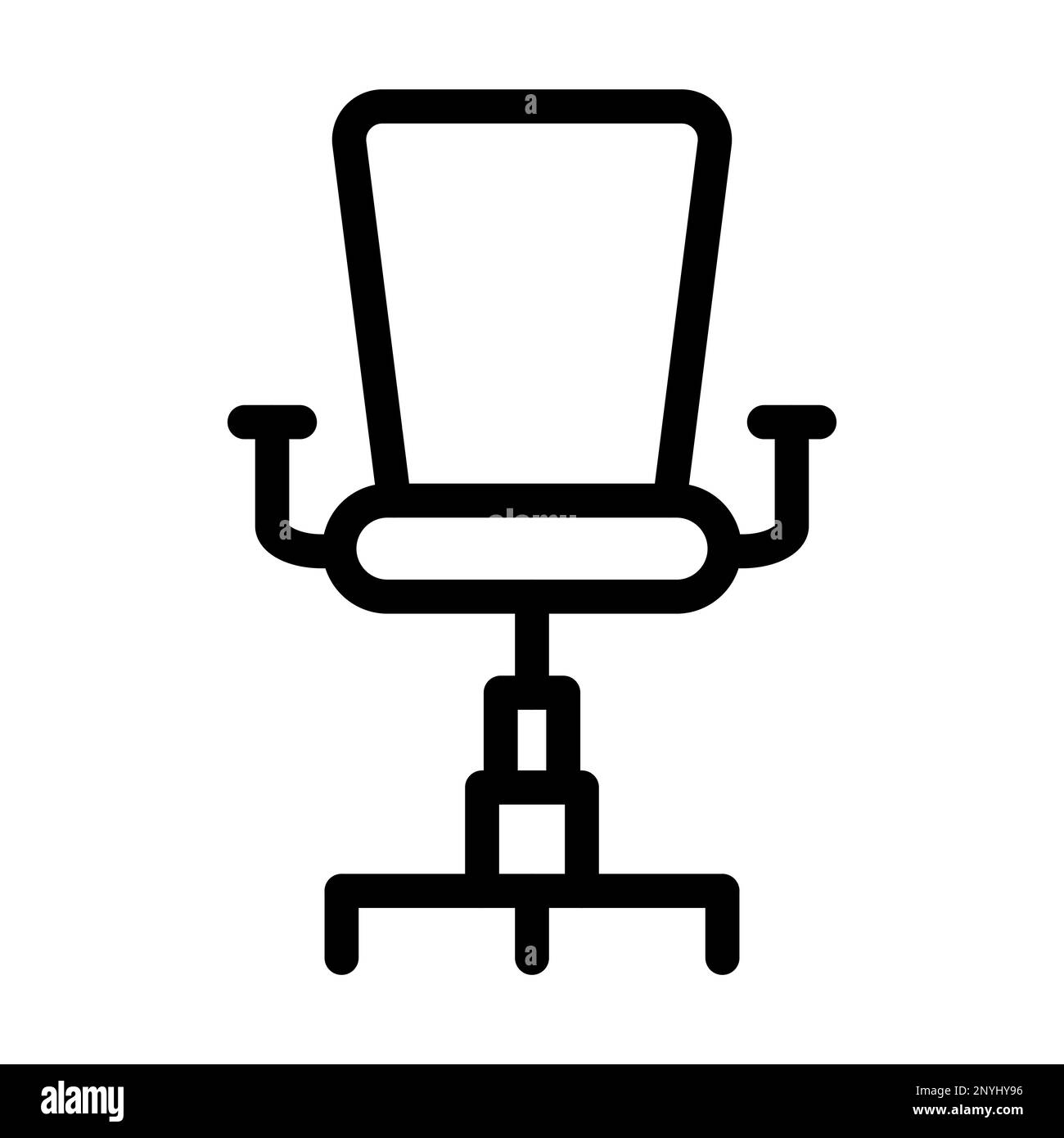 School desk line icon Black and White Stock Photos & Images - Alamy