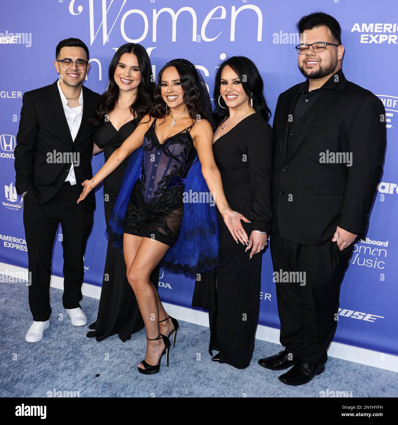 INGLEWOOD, LOS ANGELES, CALIFORNIA, USA - MARCH 01: Becky G, Alejandra ...
