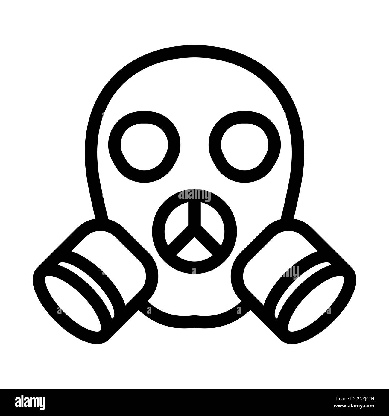 Construction mask line icon Black and White Stock Photos & Images - Alamy