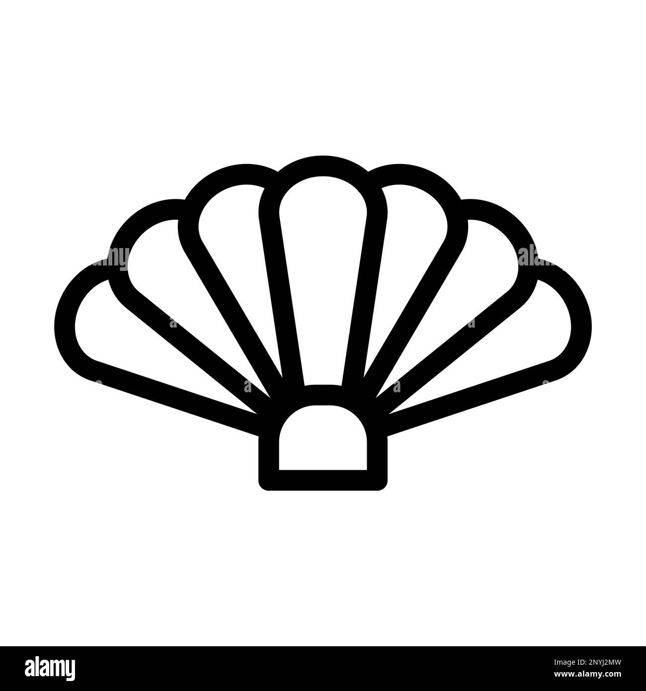 Shell Thick Line Icon Stock Photo - Alamy