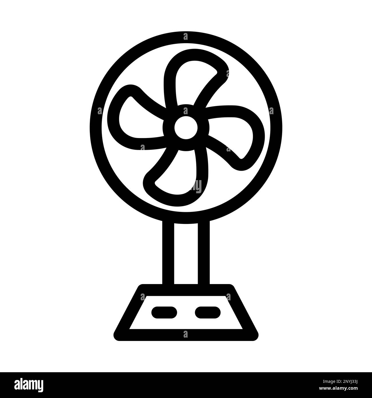 Fan Thick Line Icon Stock Photo - Alamy