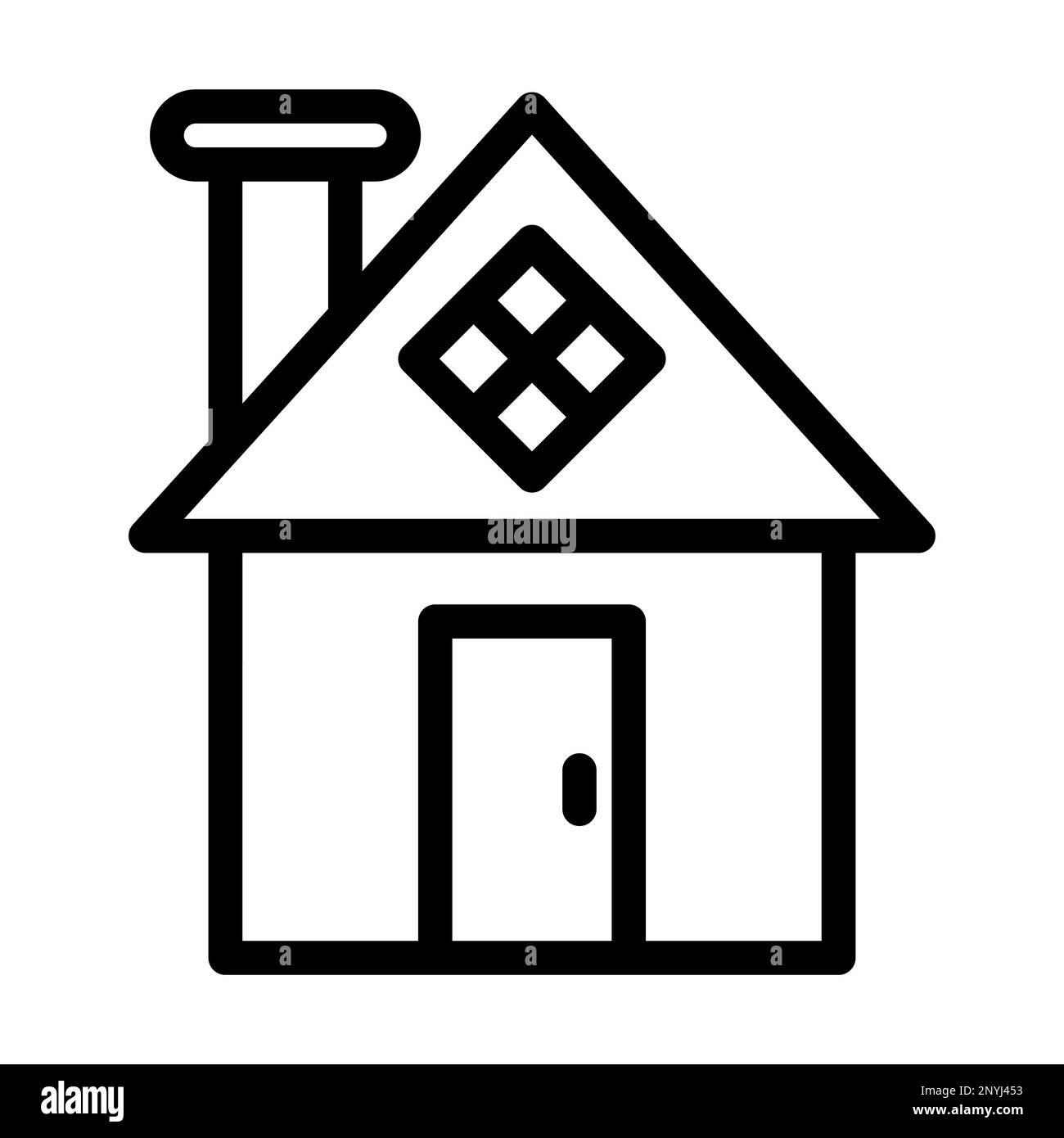 Holiday house icons set Black and White Stock Photos & Images - Alamy
