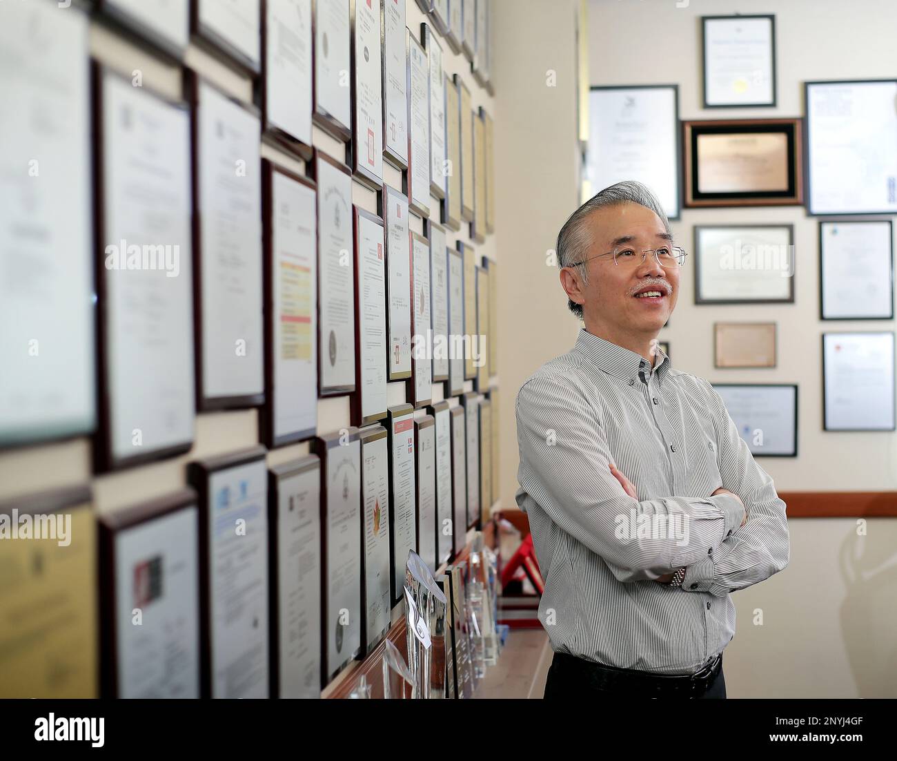 CEO and founder of Magna International Dr Nelson Cheng. He has patented ...