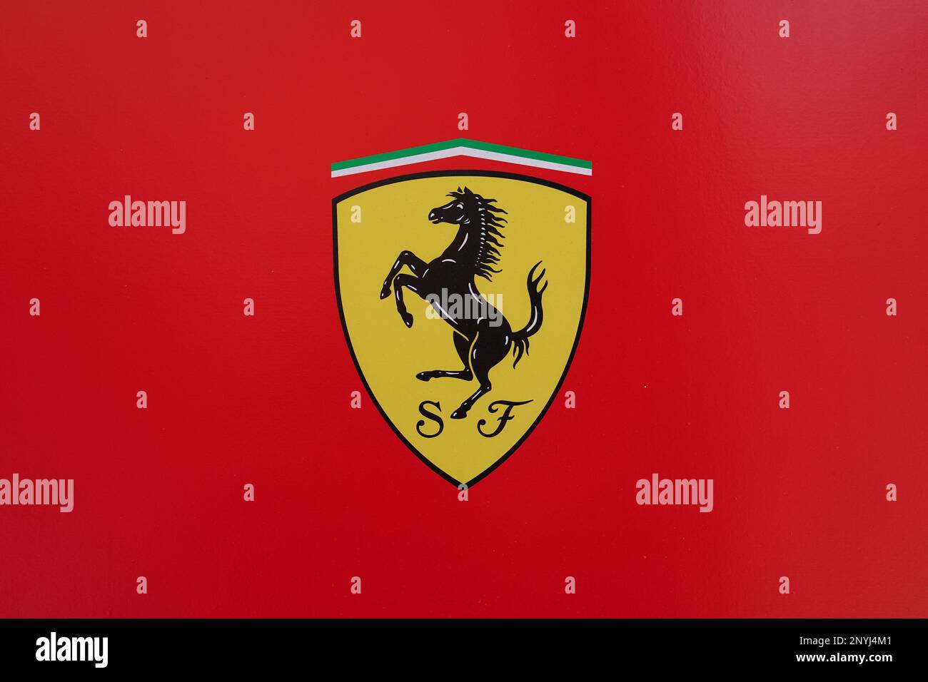 Scuderia Ferrari signage during preview day ahead of the Bahrain Grand ...