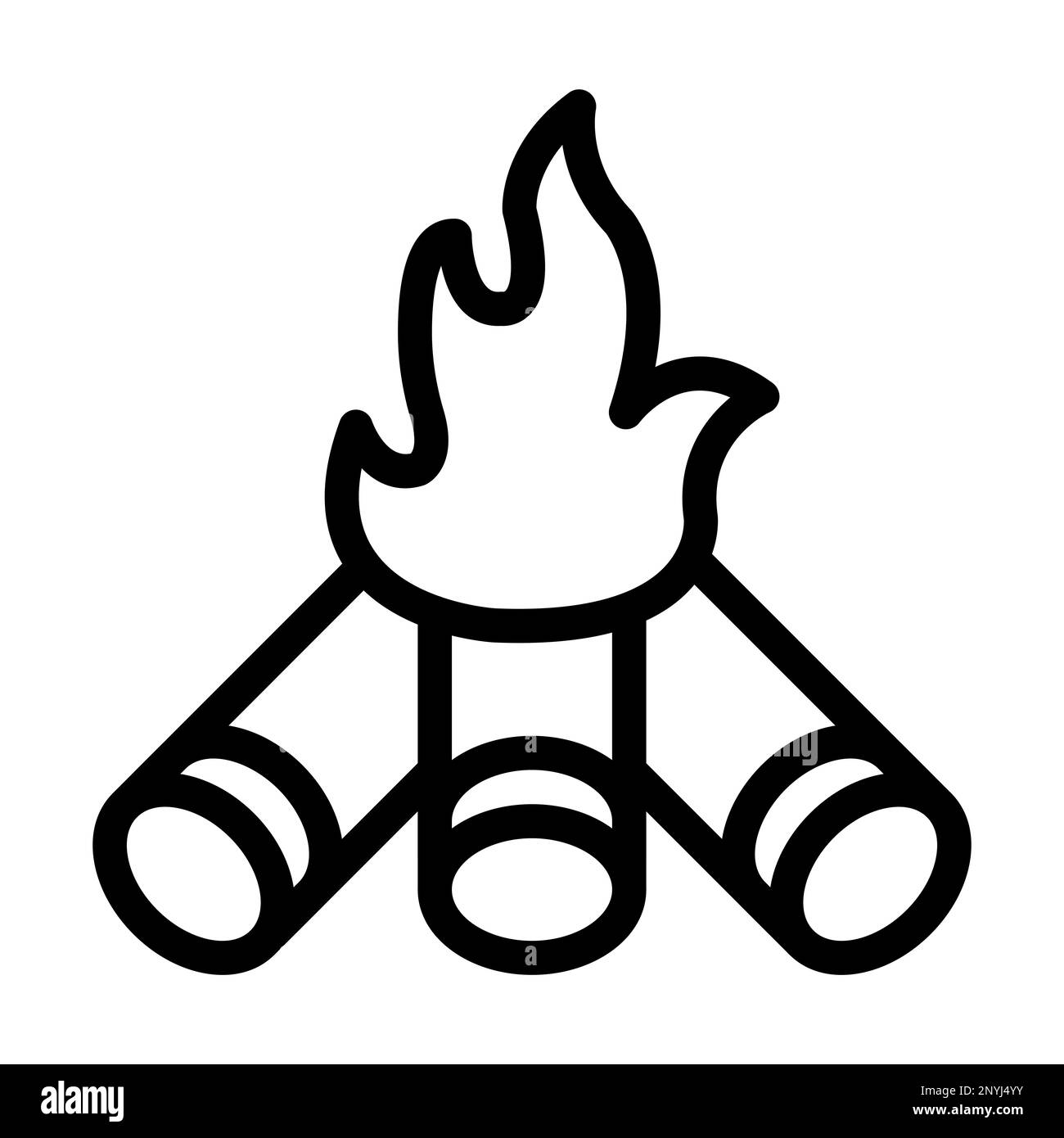 Bonfire icons Black and White Stock Photos & Images - Alamy