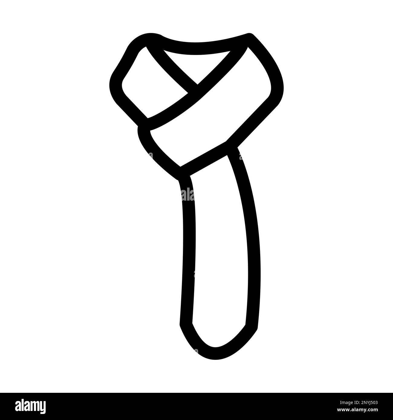 Winter scarf icon Black and White Stock Photos & Images - Alamy